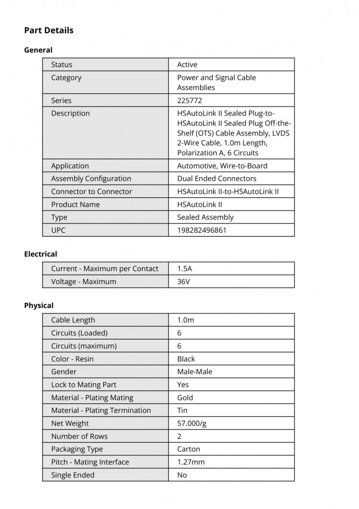 MOLEX 2257724412 technical document image 2