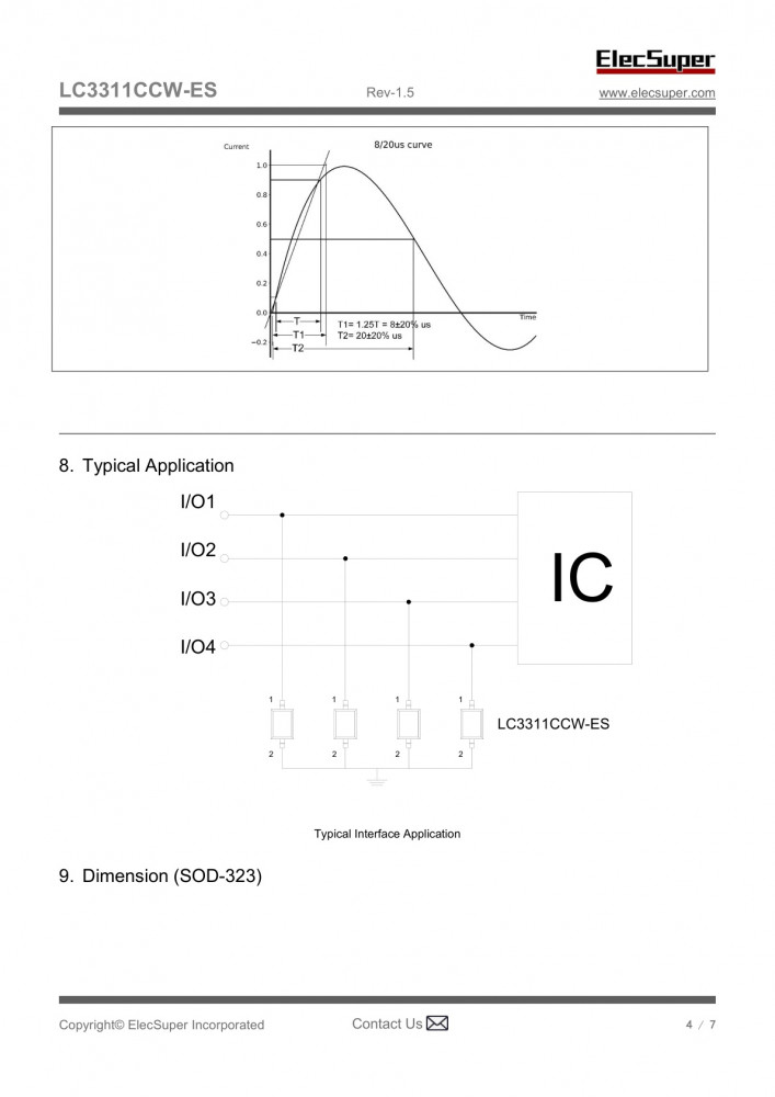 LC3311CCW-ES datasheet page 4