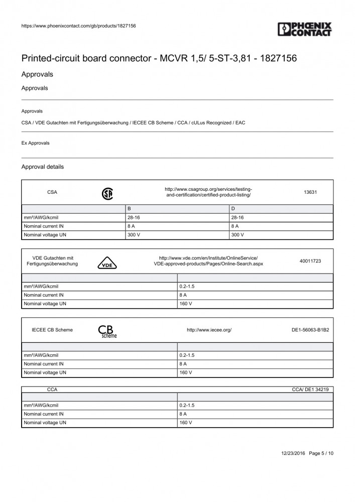 Phoenix Contact 1827156 document page 5