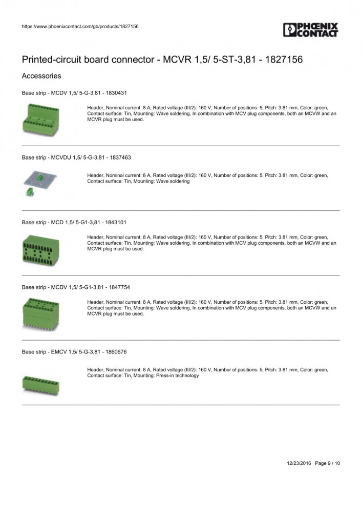 Phoenix Contact 1827156 document page 9
