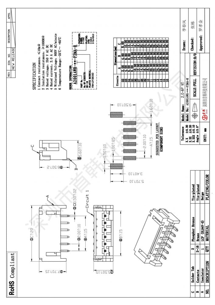 SHOU HAN 2.0-5P WT specification page 5