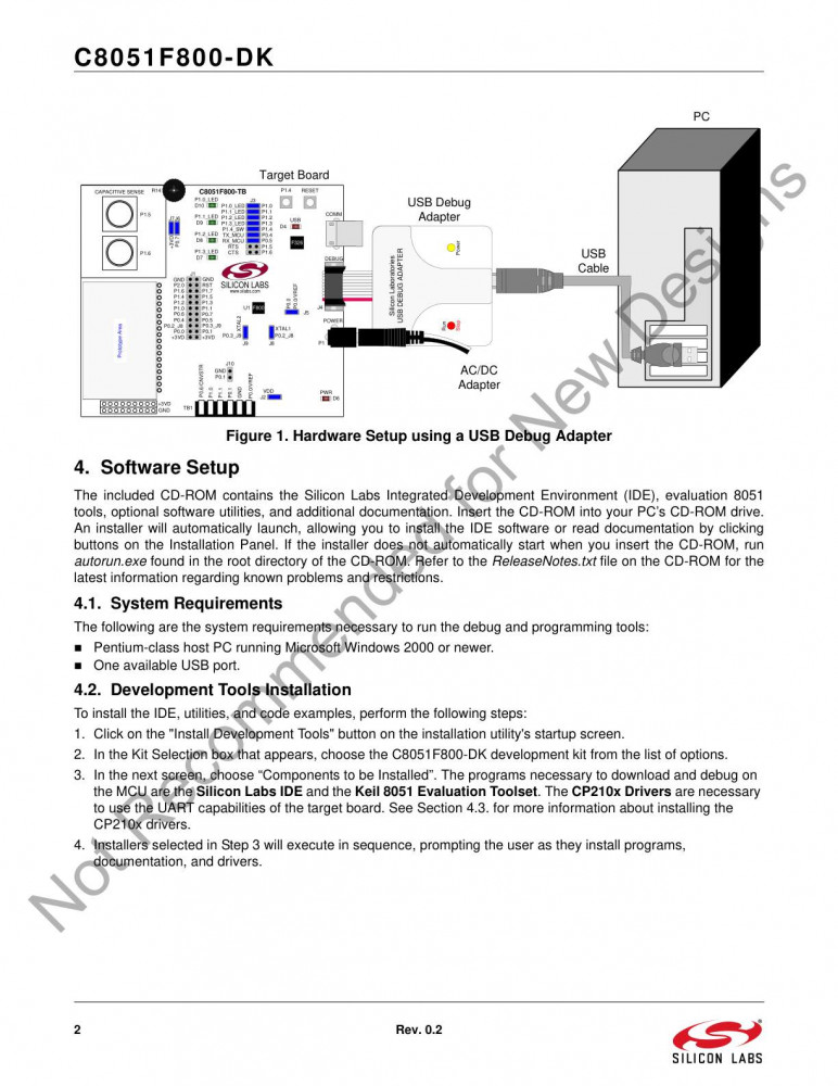 C8051F800 Development Kit User Guide page 2