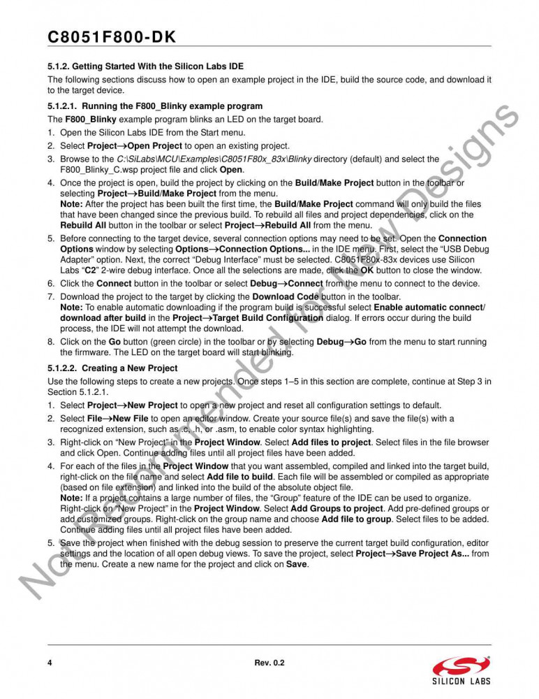 C8051F800 Development Kit User Guide page 4