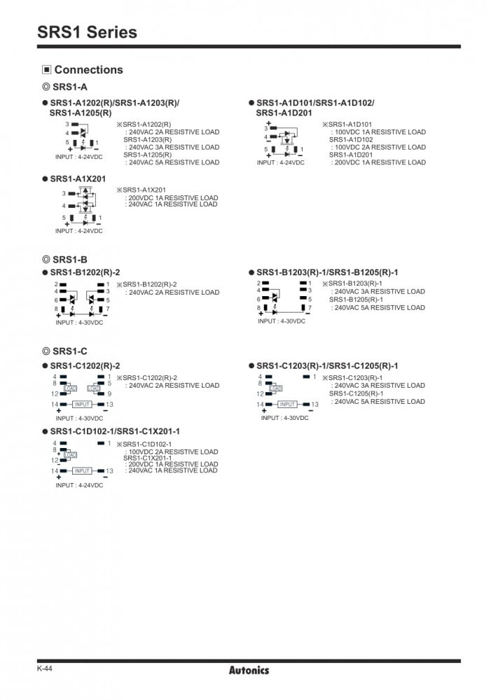 Autonics SRS1 Series datasheet page 5