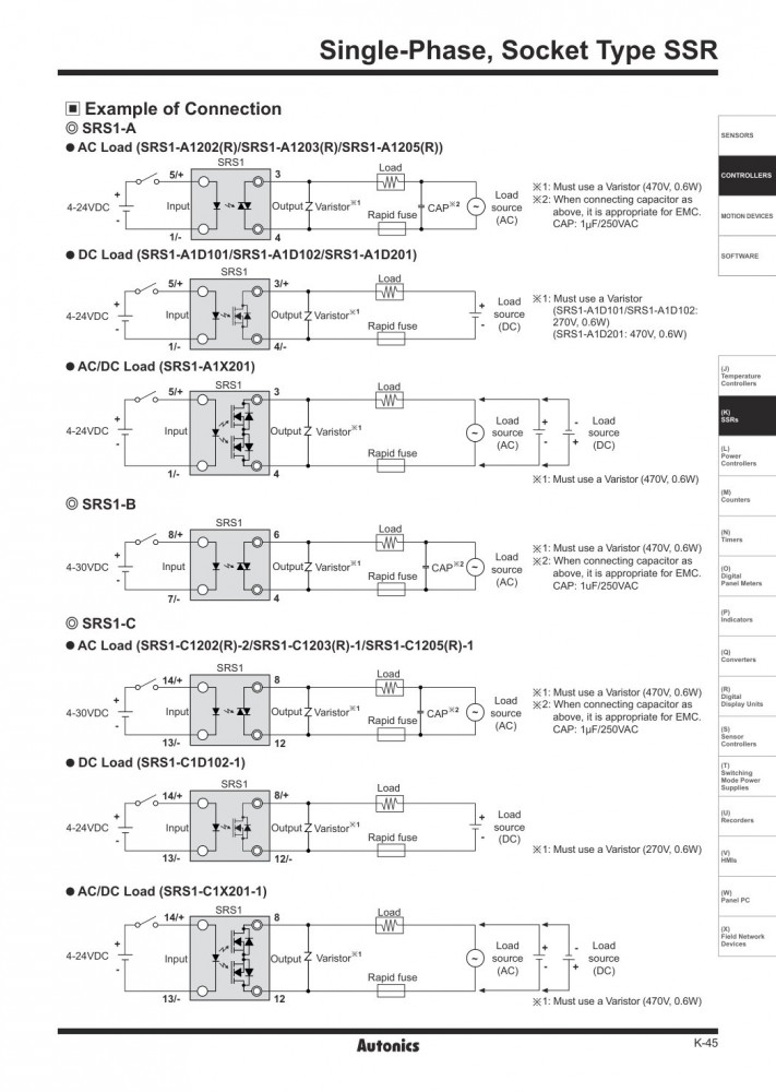 Autonics SRS1 Series datasheet page 6