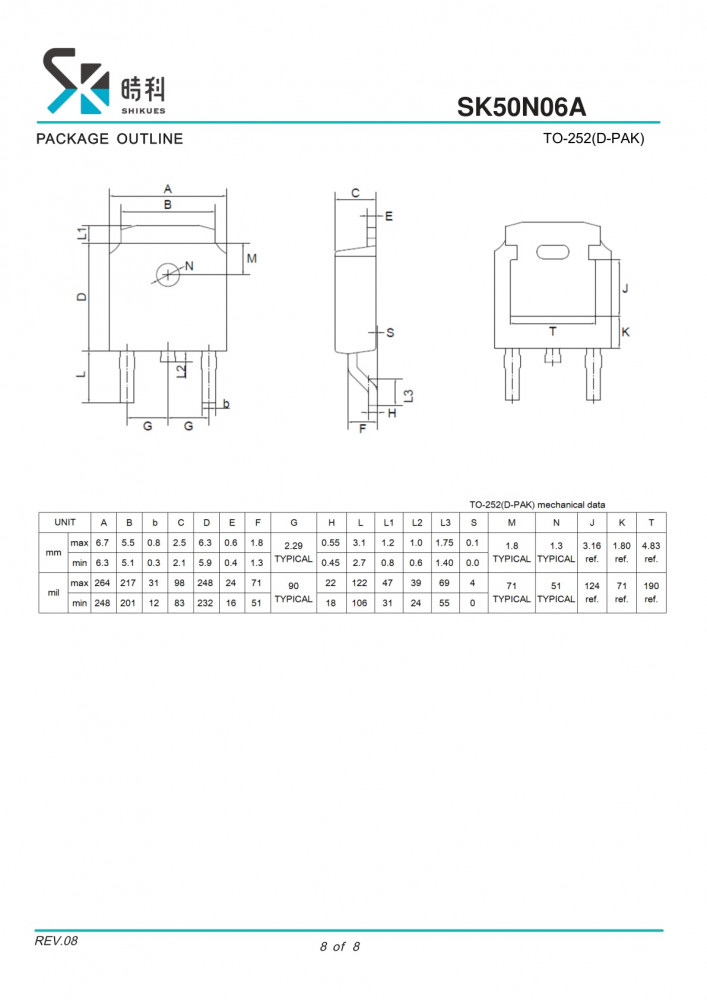 SK50N06A datasheet page 8