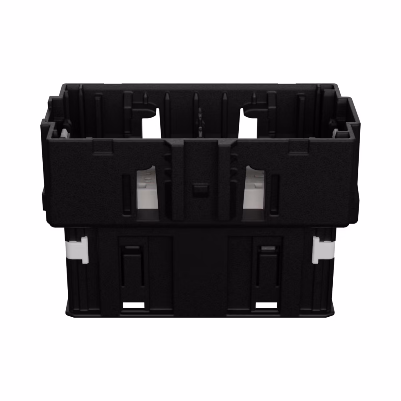 MX-DaSH Unsealed 2x2 Male Connector Assembly, without Wire Dress Cover Latch, Configuration 3, Keying Option A, Black for sale