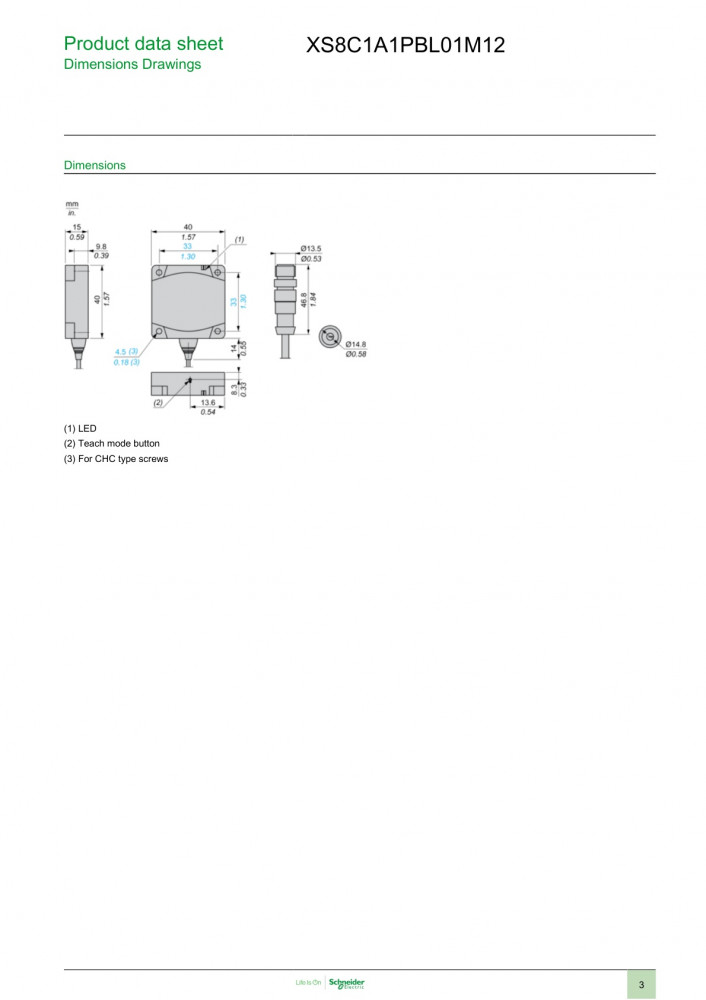 XS8C1A1PBL01M12 technical document page 3