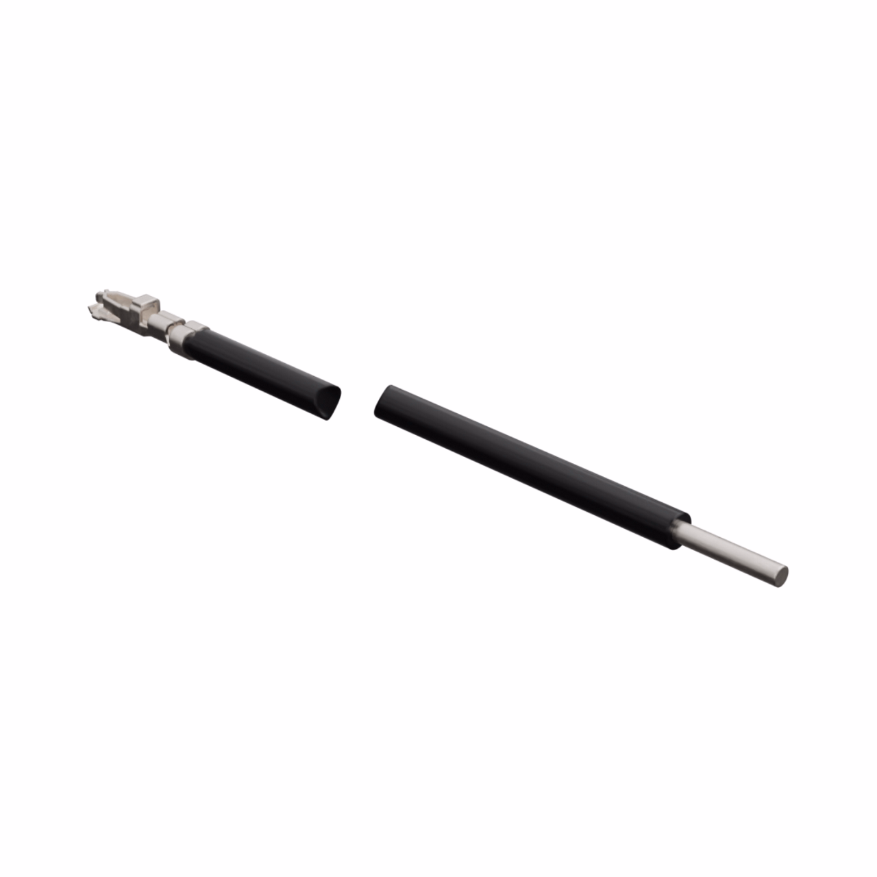Pre-Crimped Lead Micro-Lock Plus 2.0 Female-to-Pigtail, Matte Tin (Sn) Plating, 450.00mm Length, 22 AWG, Black for sale
