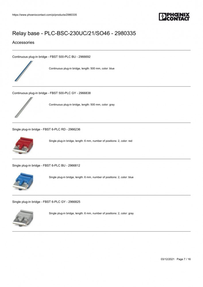 Phoenix Contact 2980335 technical document page 7