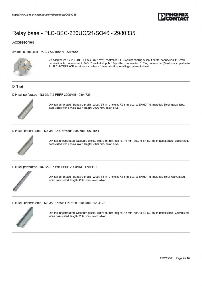 Phoenix Contact 2980335 technical document page 9