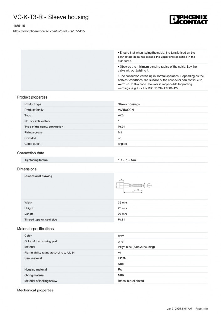 Phoenix Contact 1855115 technical document page 3