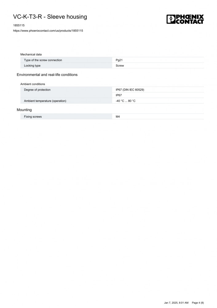 Phoenix Contact 1855115 technical document page 4