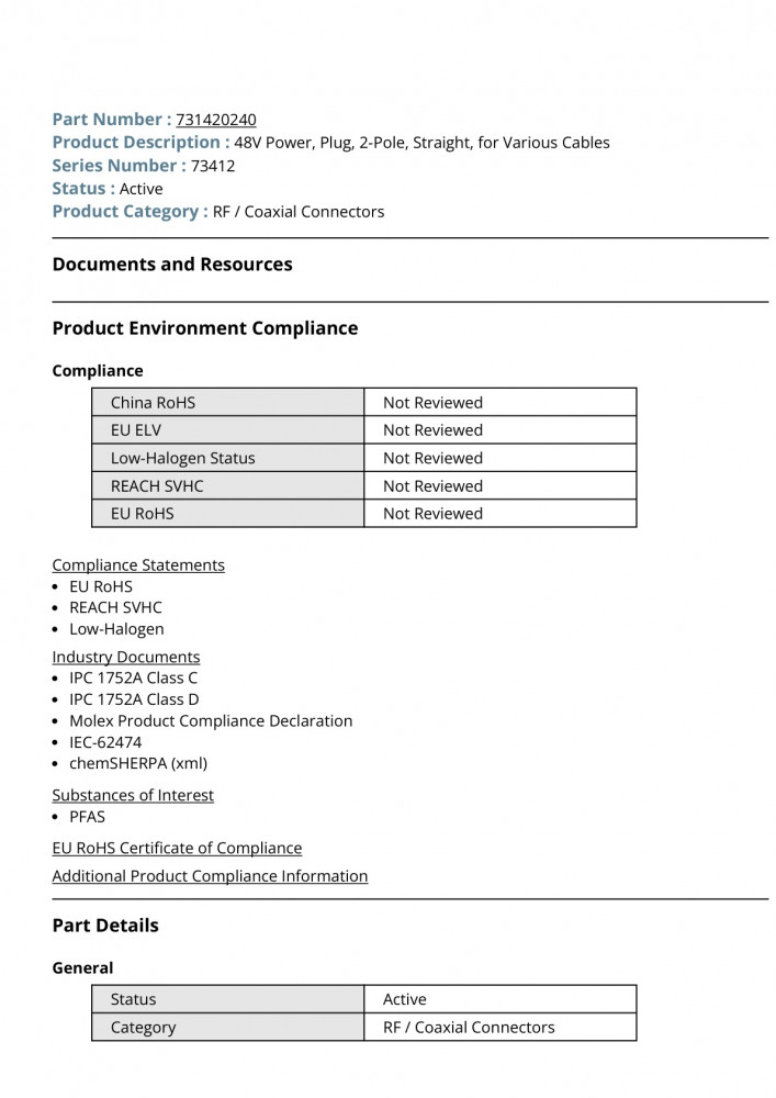 Product document page 1