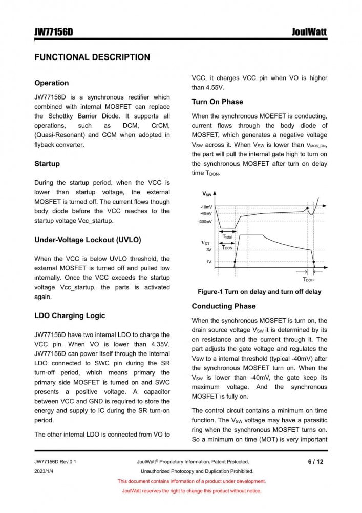 JW77156D datasheet page 6