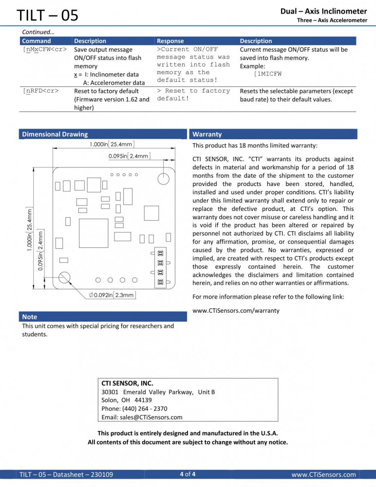 Tilt-05-B1 technical document page 4