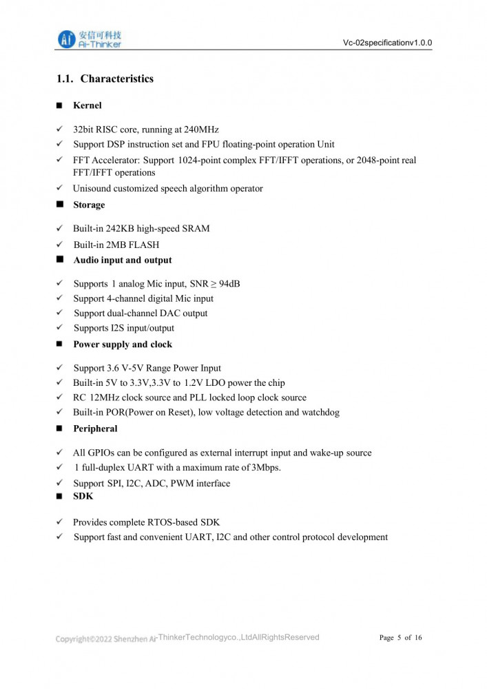 VC-02 specification page 5