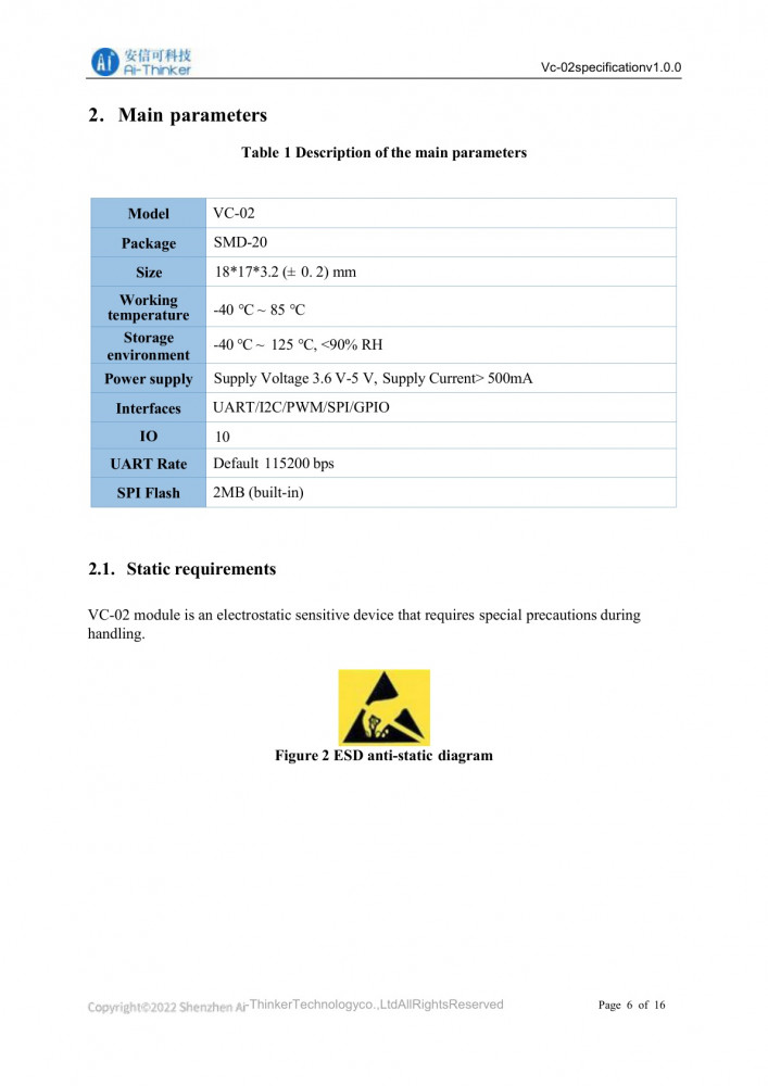 VC-02 specification page 6
