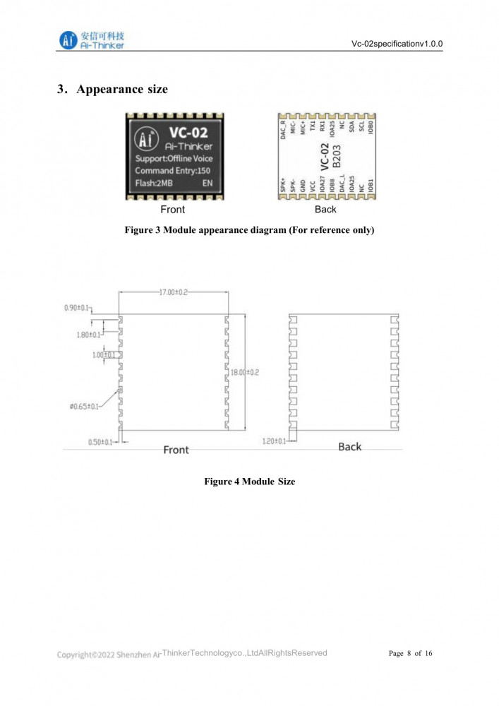 VC-02 specification page 8