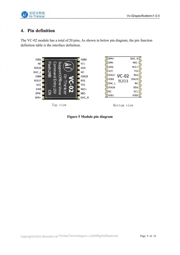 VC-02 specification page 9