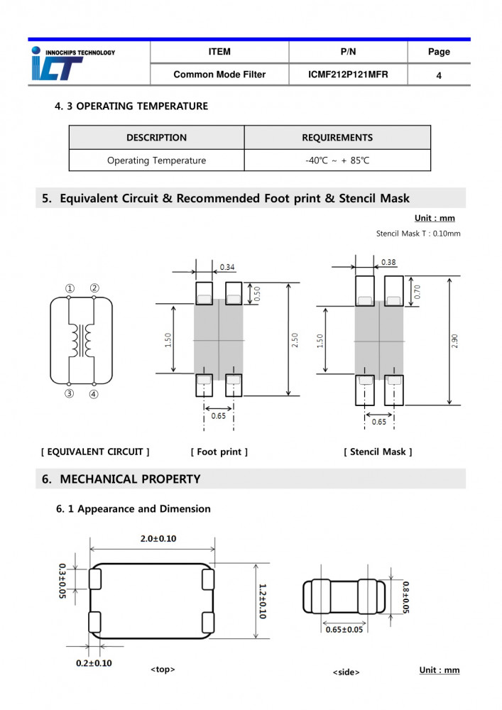 ICMF212P121MFR datasheet page 4