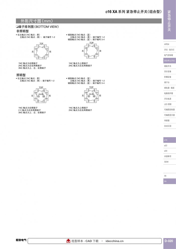IDEC XW1E-LV404Q4M-R technical document page 8