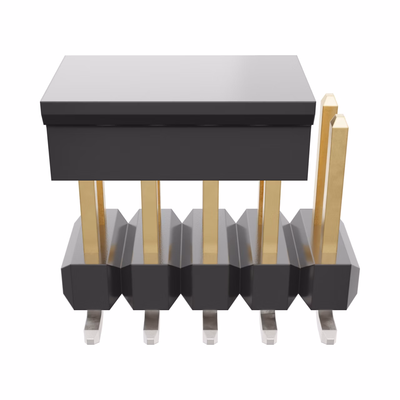 C-Grid Breakaway PCB Header, 2.54mm Pitch, Surface Mount, Dual Row, Vertical, 100 Circuits, 0.38µm Gold (Au) Plating, 6.10mm Mating Pin Length, Tape and Reel, with Cap for sale