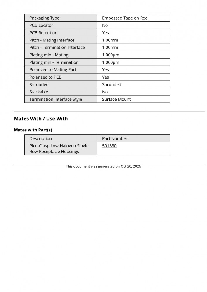 MOLEX 2083810309 product document, page 3