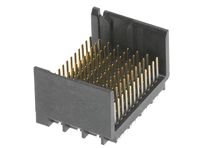 Impact 100 Ohm 4 Pair Vertical Backplane Header, Unguided, Open Endwall,  8 Columns, 96 Circuits, Pin Length 4.90mm, Plated Through Hole Dimension 0.46mm, Lead-Free for sale
