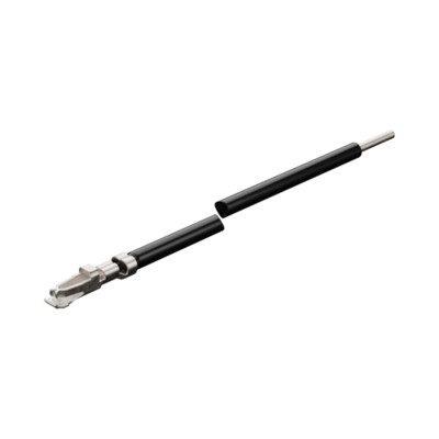 Pre-Crimped Lead Micro-Lock Plus 2.0 Female-to-Pigtail, Matte Tin (Sn) Plating, 75.00mm Length, 24 AWG, Black for sale