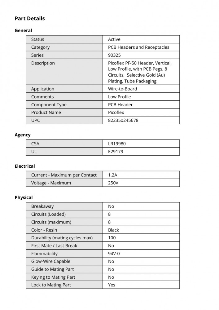 MOLEX 903257008 technical document image, page 2
