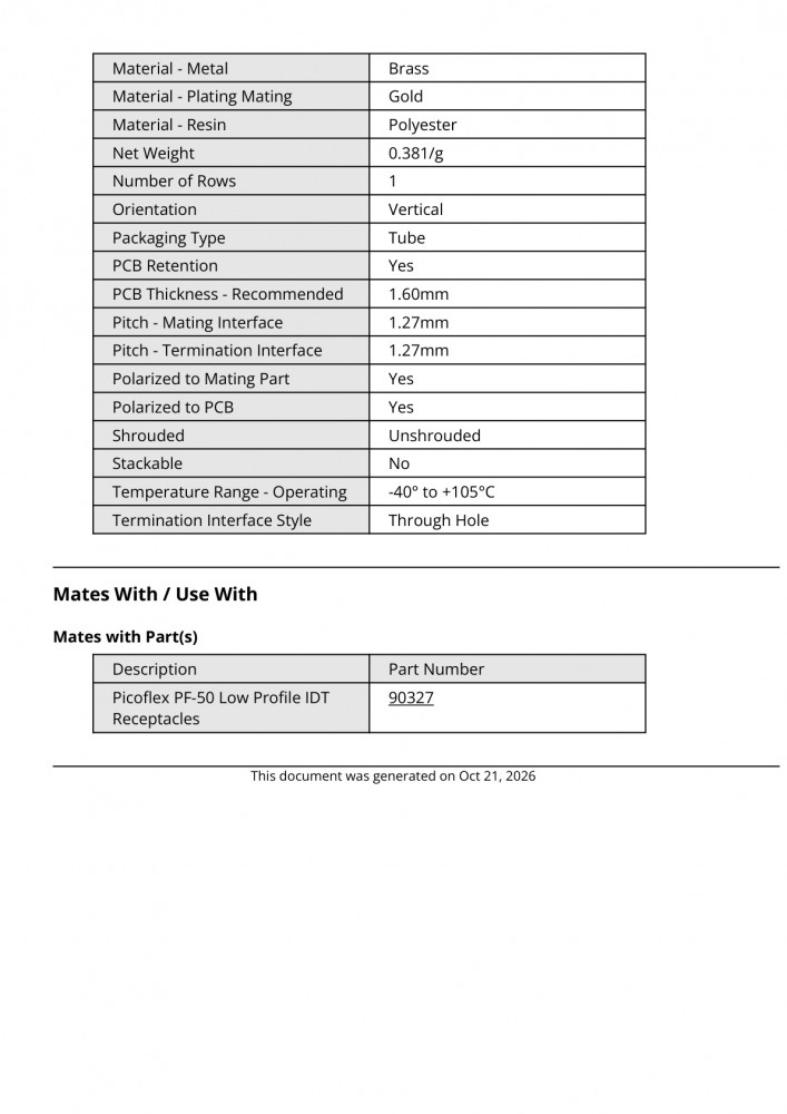 MOLEX 903257008 technical document image, page 3