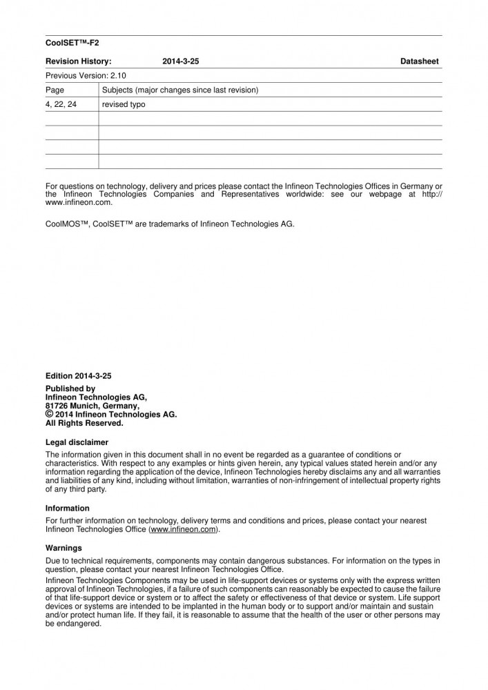 ICE2A0565G datasheet page 2