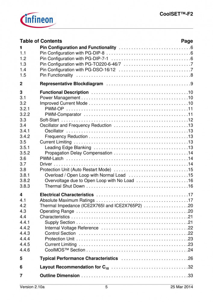ICE2A0565G datasheet page 5