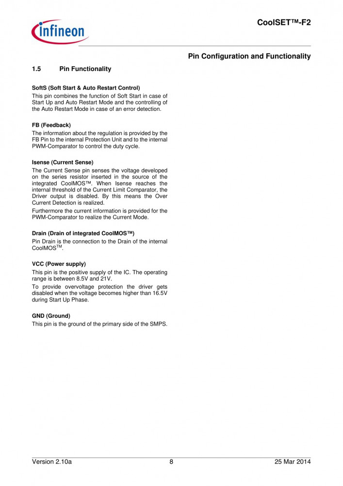 ICE2A0565G datasheet page 8