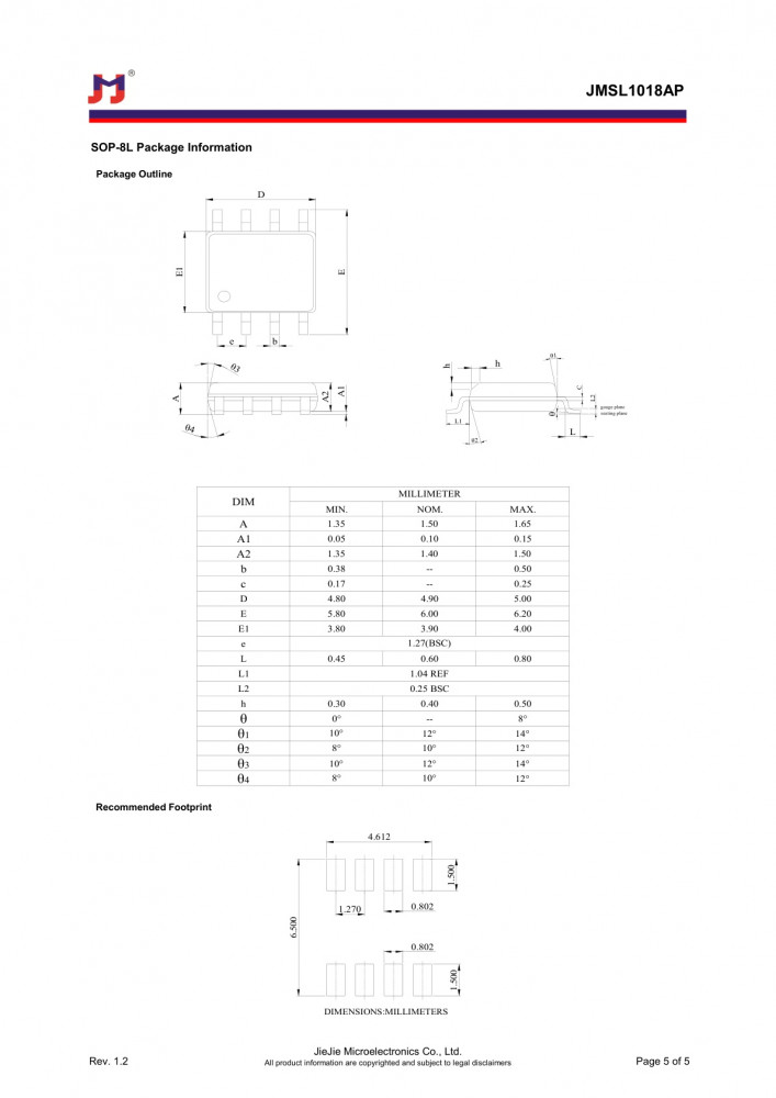 JMSL1018AP datasheet page 5