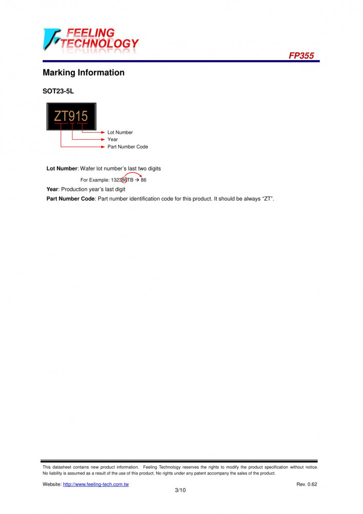 FP355 datasheet page 3