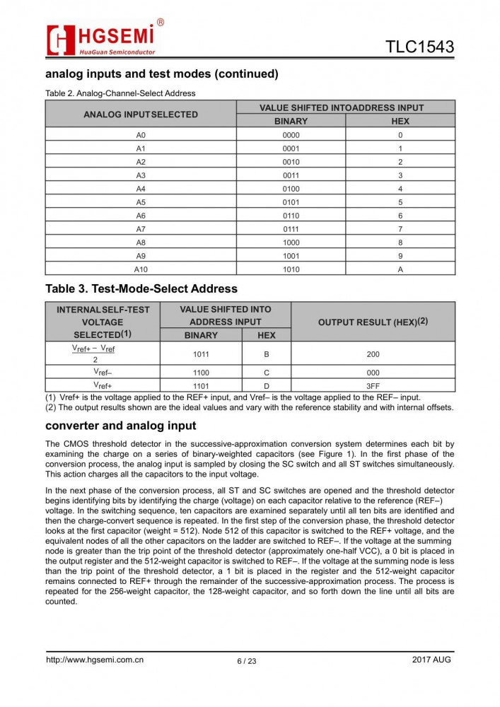 TLC1543CN datasheet page 6