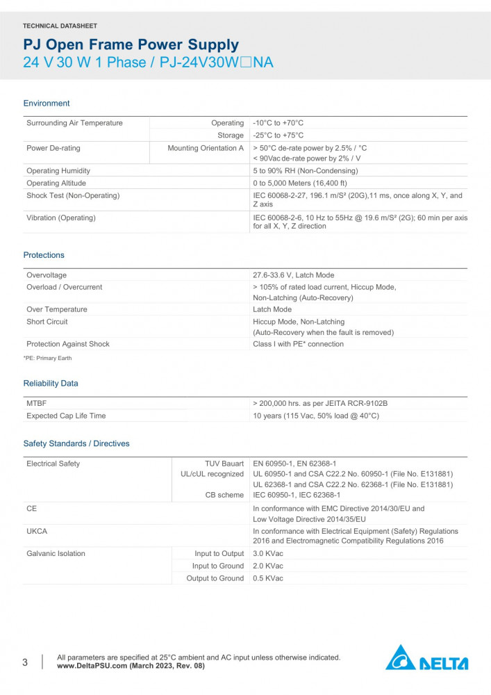 PJ-24V30WCNA datasheet page 3