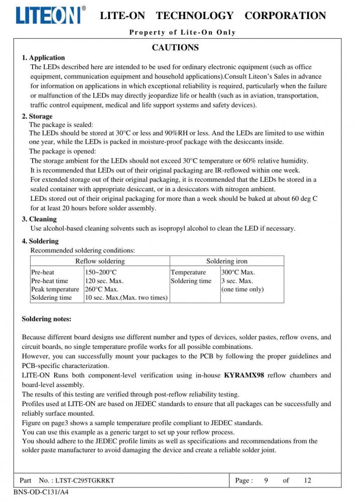 LTST-C295TGKRKT datasheet page 10