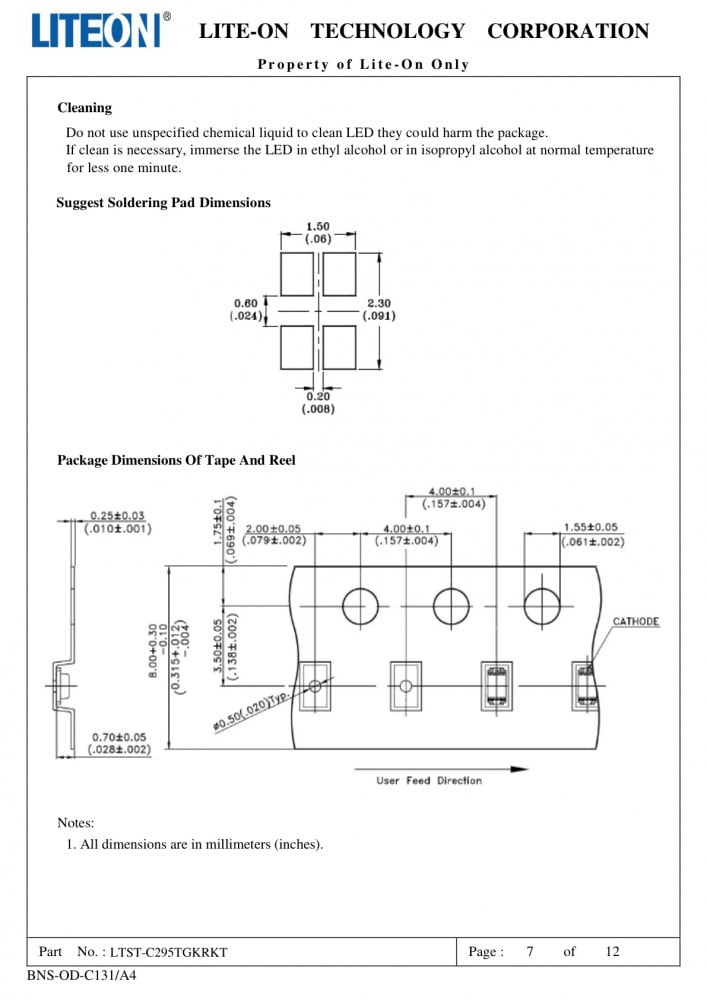 LTST-C295TGKRKT datasheet page 8