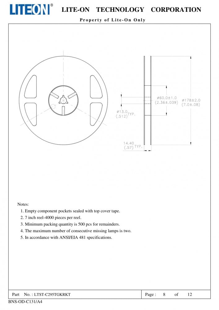 LTST-C295TGKRKT datasheet page 9