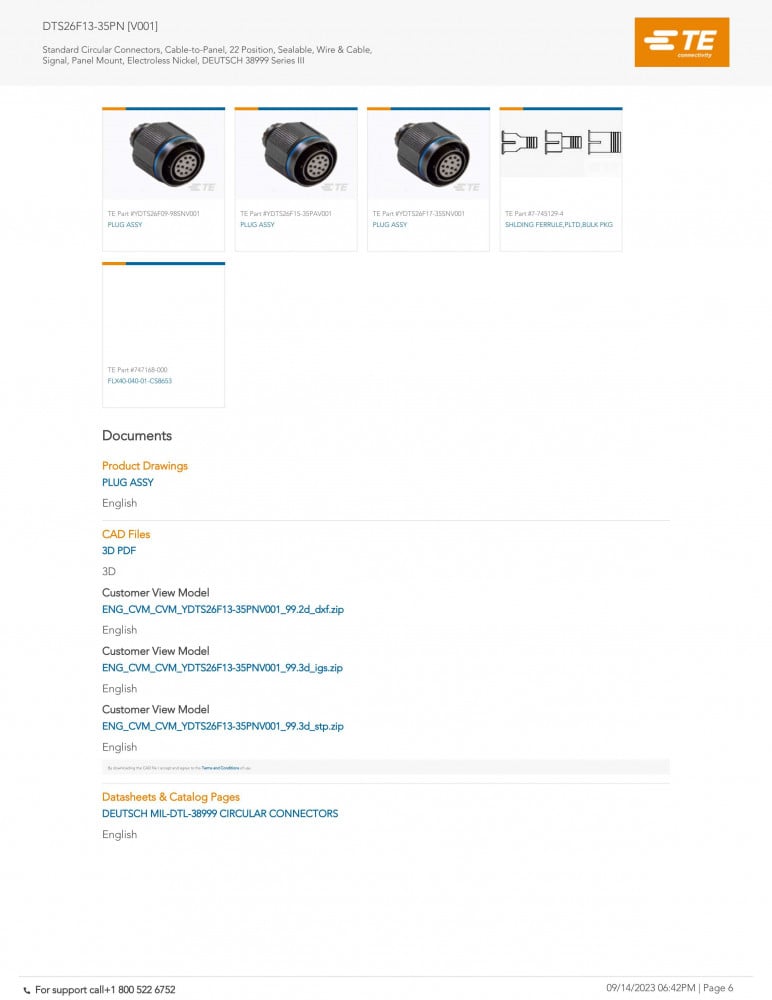 M39029/58-365 technical document page 6