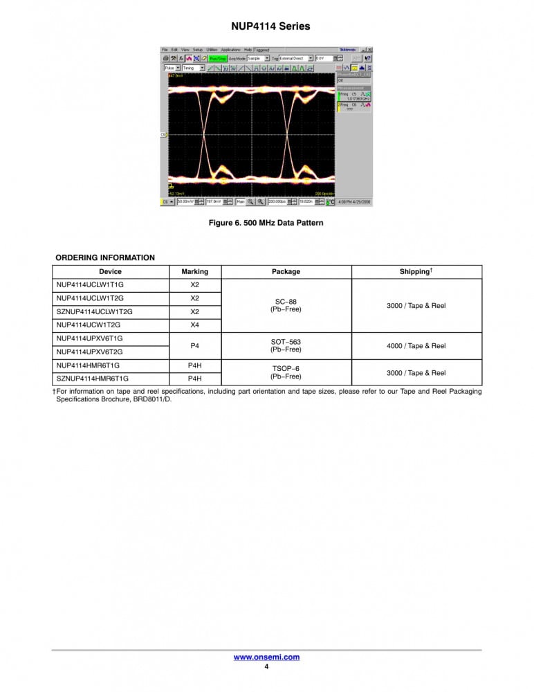 NUP4114UCLW1T2G datasheet page 4