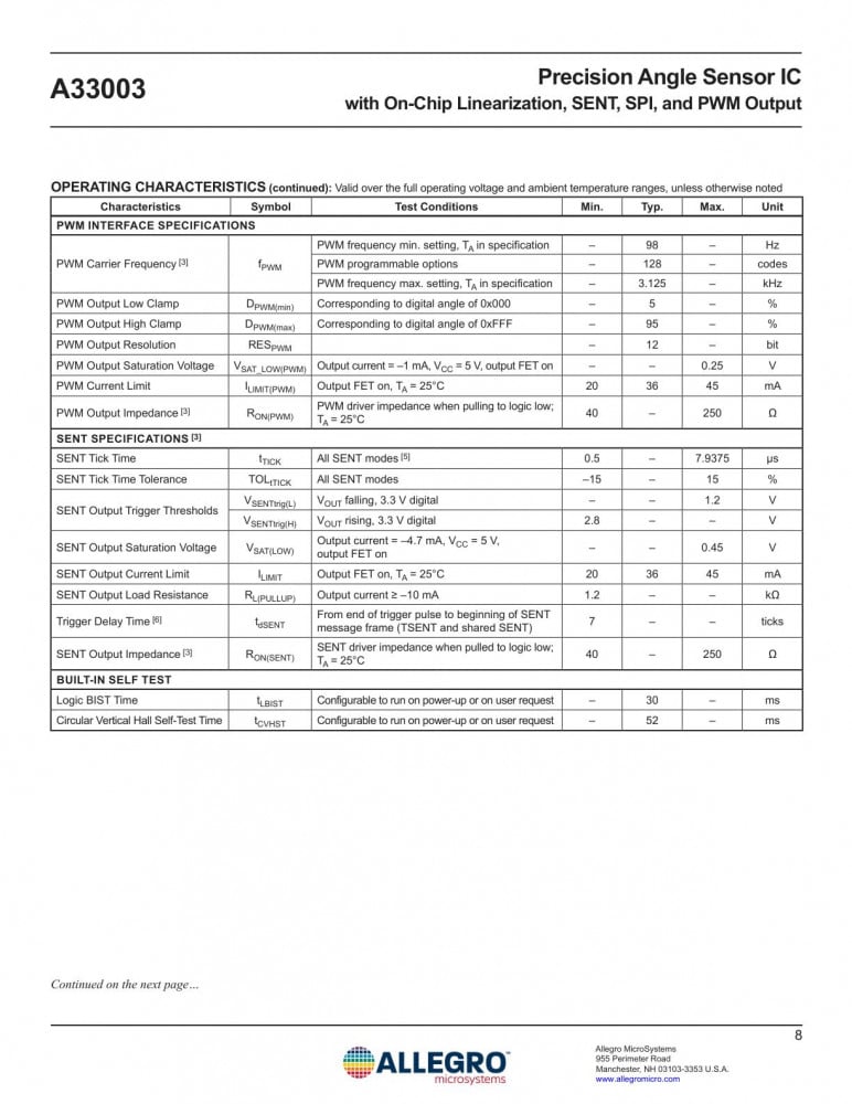 A33003 datasheet page 8