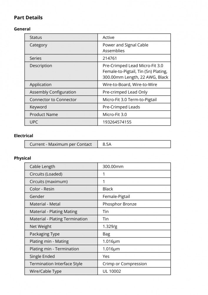 MOLEX 2147611104 technical document page 2