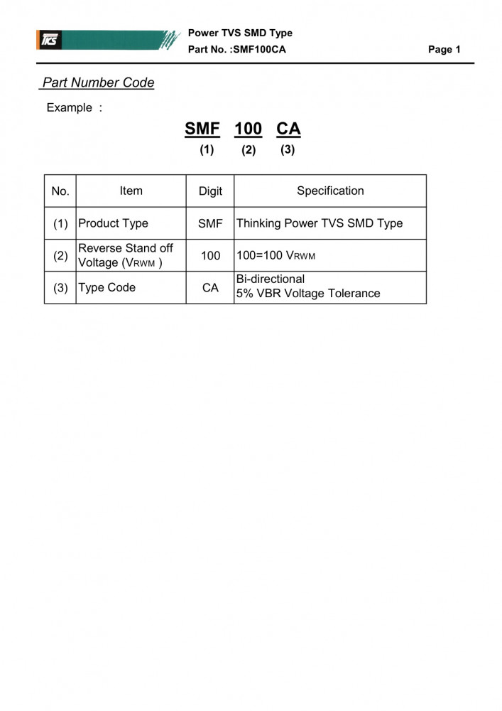 SMF100CA datasheet page 4