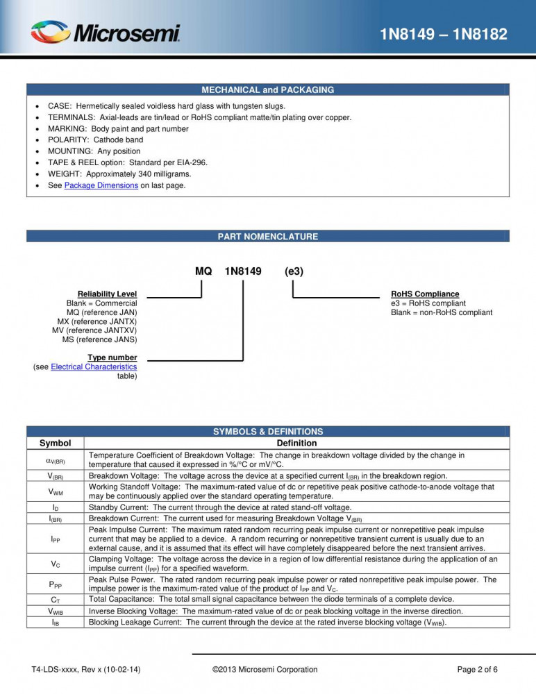 MX1N8164US/TR datasheet page 2