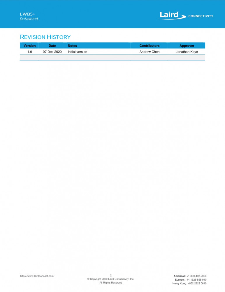 Laird 453-00047C datasheet page 2