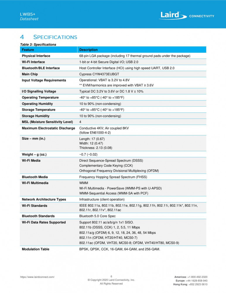 Laird 453-00047C datasheet page 6